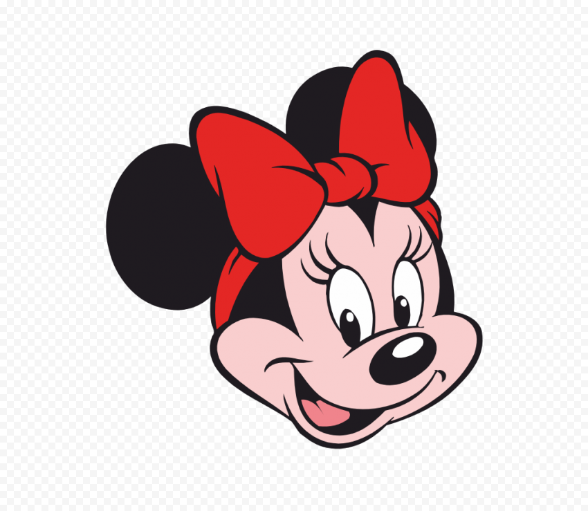 Minnie Mouse Smiling Face PNG | Citypng