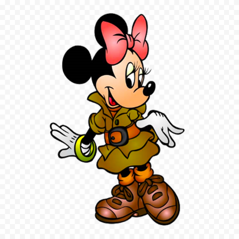 Minnie Mouse Wearing Green Dress PNG Image | Citypng