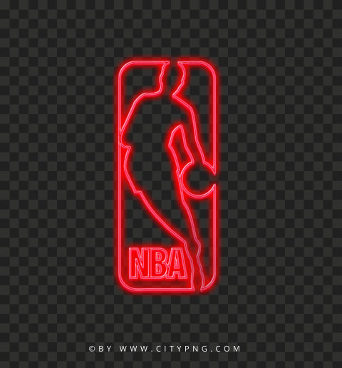 NBA Red Neon Logo PNG | Citypng