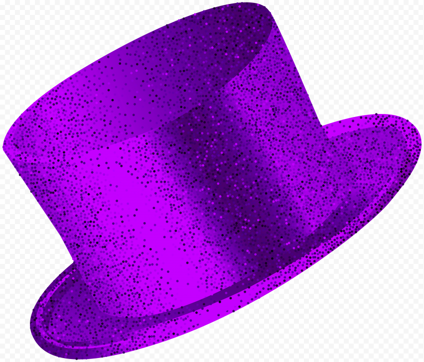 New Year Christmas Purple Glitter Hat PNG | Citypng