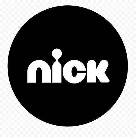 Nick Round Black & White Logo Icon PNG | Citypng