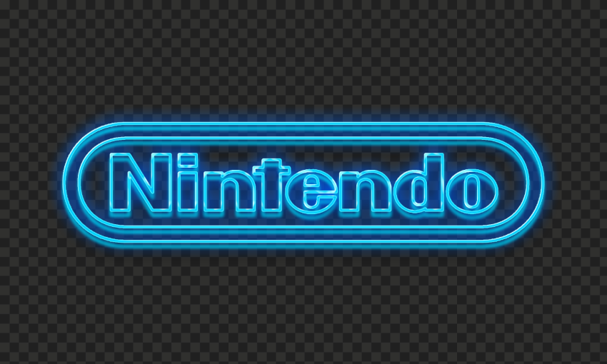 Nintendo Blue Neon Logo HD PNG | Citypng