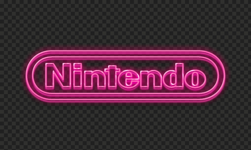 Nintendo Pink Neon Logo PNG Image | Citypng