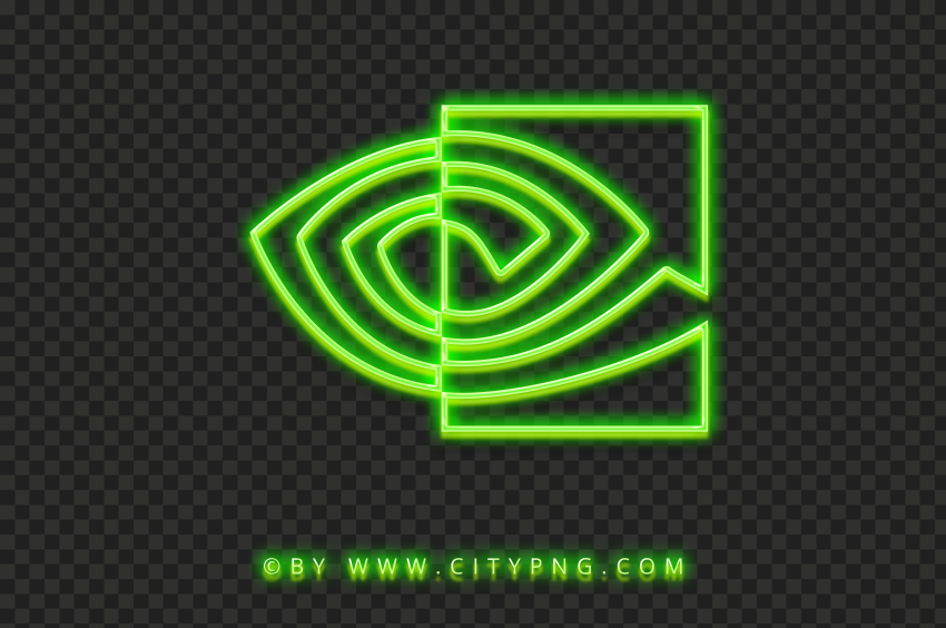 Nvidia Eye Green Neon Logo Icon PNG | Citypng