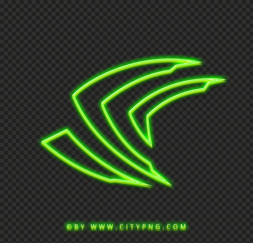 Nvidia GeForce Green Neon Logo HD PNG | Citypng
