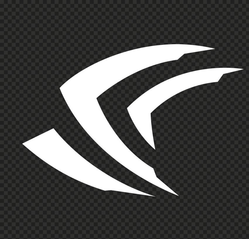 Nvidia Geforce White Icon Logo Sign PNG | Citypng