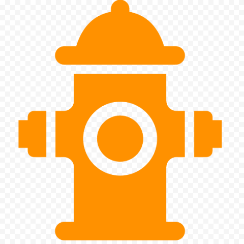 Orange Fire Hydrant Icon PNG | Citypng