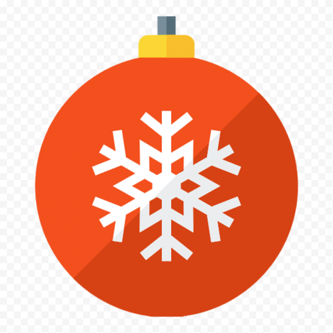 Orange Flat Ornament Ball Icon | Citypng