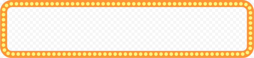 Orange Glowing Bulbs Frame PNG | Citypng