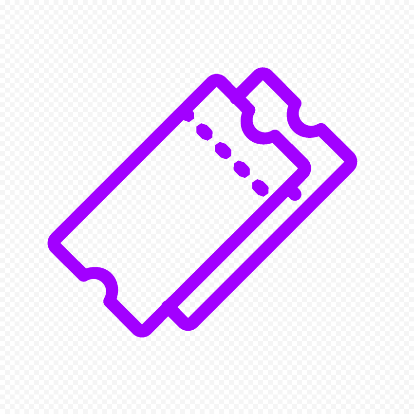 Outline Purple Ticket Icon PNG IMG | Citypng