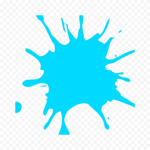 Paintball Blue Splash Splatter PNG | Citypng