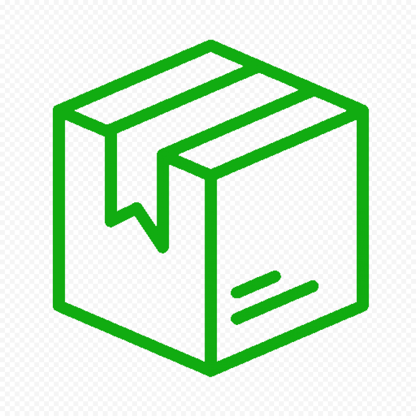 Parcel Green Box Package Icon PNG IMG | Citypng