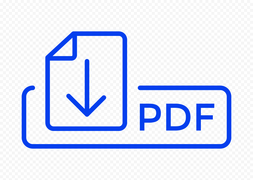 Pdf Icon Png Blue
