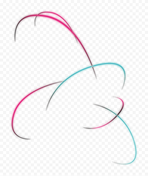 Pink & Blue Glowing Lines Effect | Citypng