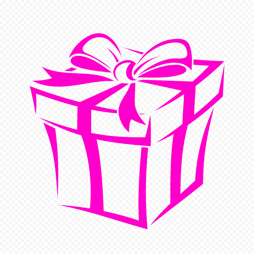 Pink Clipart Gift Box Silhouette | Citypng