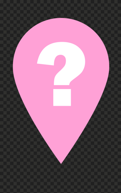 Pink Location Question Mark Icon PNG | Citypng
