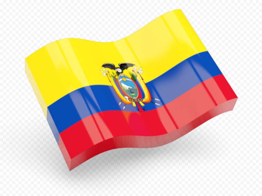 PNG 3D Wavy Ecuador Flag Icon | Citypng