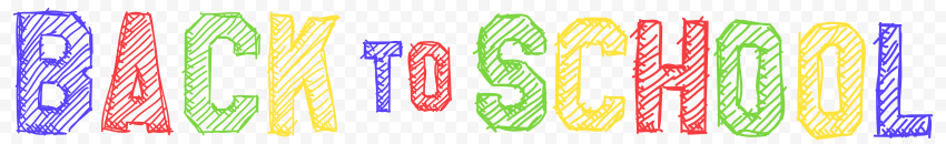 PNG Back To School Colorful Text | Citypng