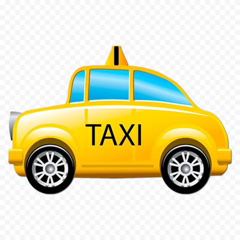 PNG Cartoon Illustration Taxi Cab Side View | Citypng