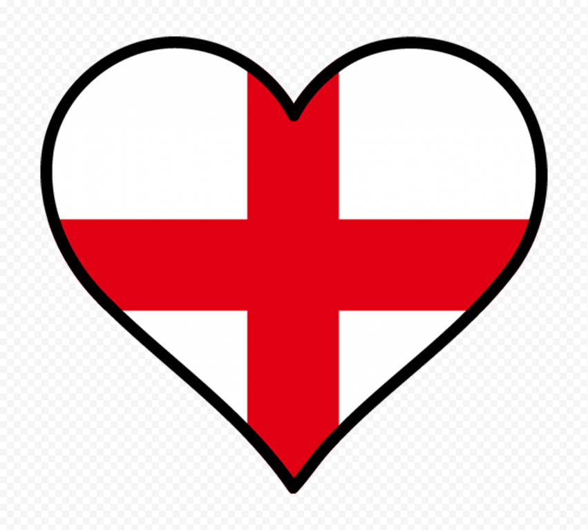 PNG Clipart England Flag Heart | Citypng