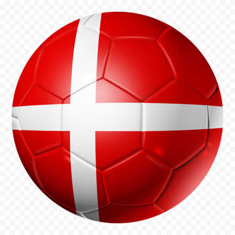 PNG Denmark Flag On Soccer Football Ball | Citypng