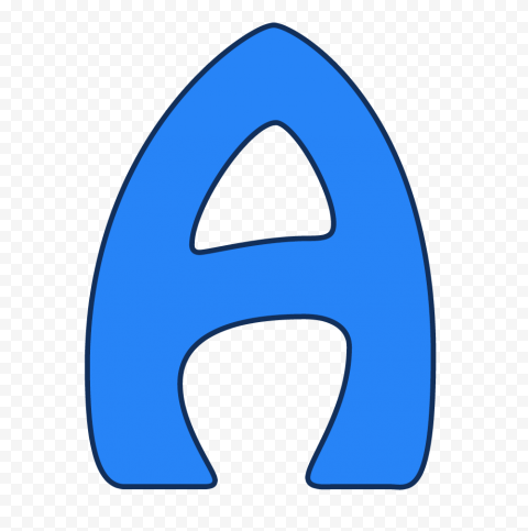 PNG Flat A Blue Letter Text Alphabet | Citypng