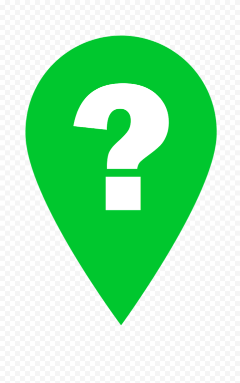 PNG Green Location Question Mark Icon | Citypng