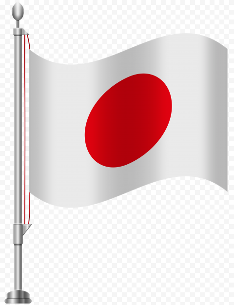 PNG Illustration Japan Flag On Metal Pole | Citypng