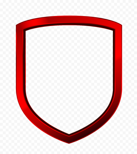 PNG Metal Shield Outline Red Frame | Citypng