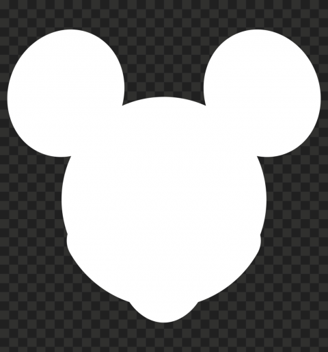 Mickey Head Silhouette Png