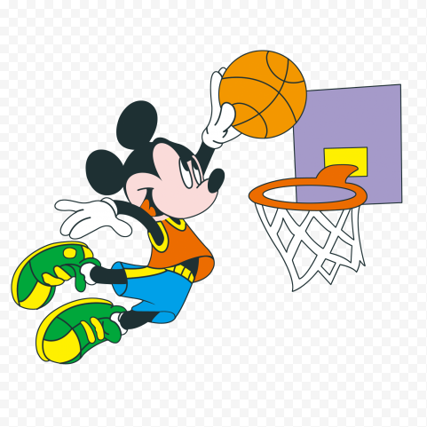 PNG Mickey Mouse Playing Basketball | Citypng