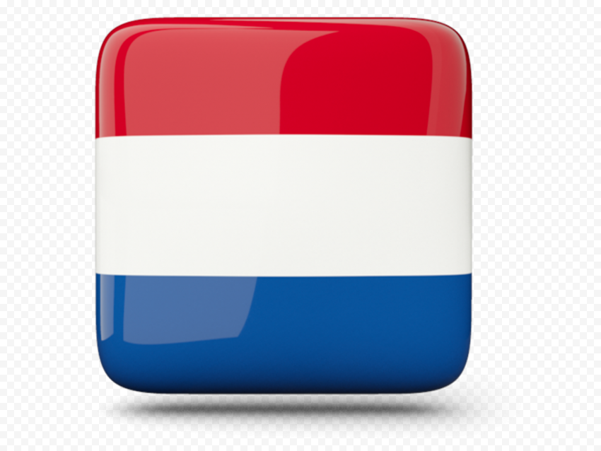 Netherlands Square Metal Framed Flag Icon PNG | Citypng