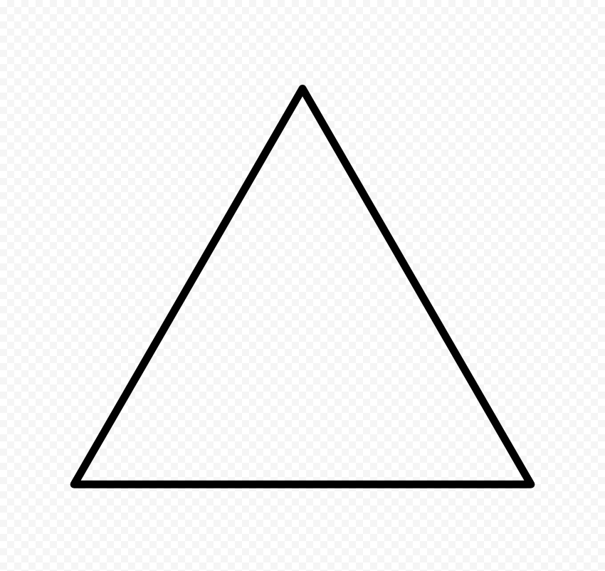 PNG Outline Triangle Black Border | Citypng