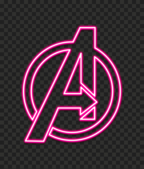 PNG Pink Avengers Neon Logo | Citypng