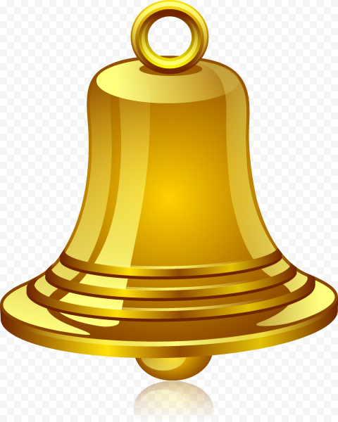 PNG Realistic Illustration Gold Yellow Bell | Citypng