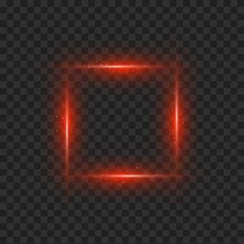 PNG Red Glowing Square Frame | Citypng