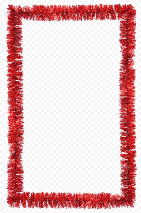 PNG Red Tinsel Frame Christmas Holiday | Citypng