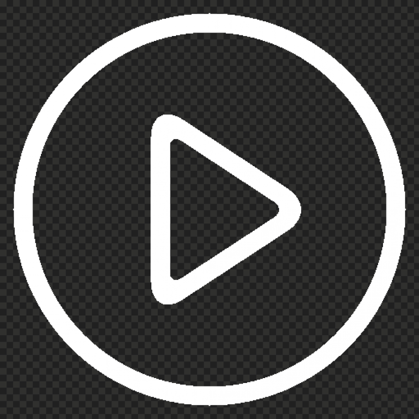 PNG Round Play Video Player White Icon | Citypng
