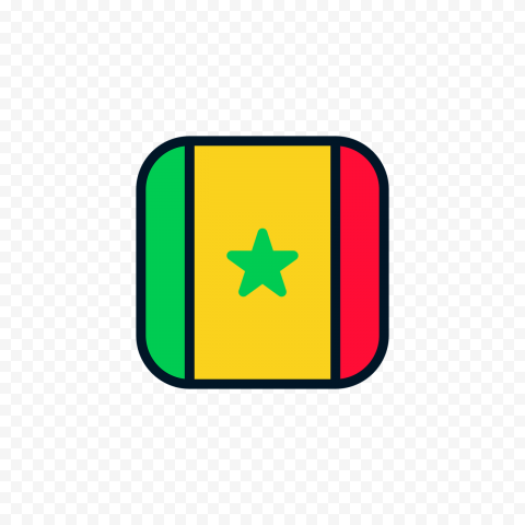 PNG Senegal Flat Flag Icon | Citypng