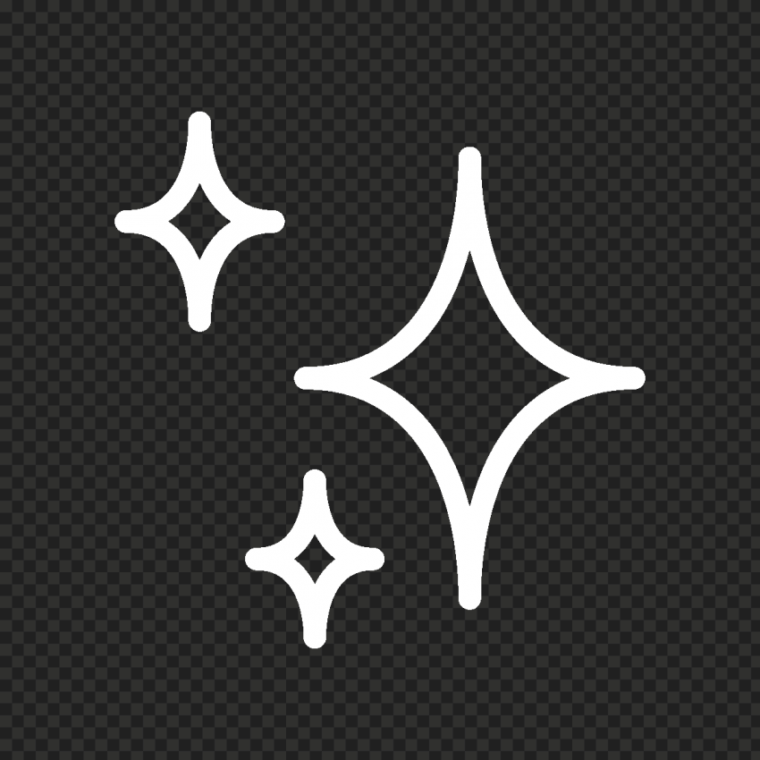PNG Sparkle Clean Effect White Icon | Citypng