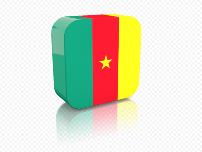 PNG Square 3D Cameroon Flag Icon | Citypng