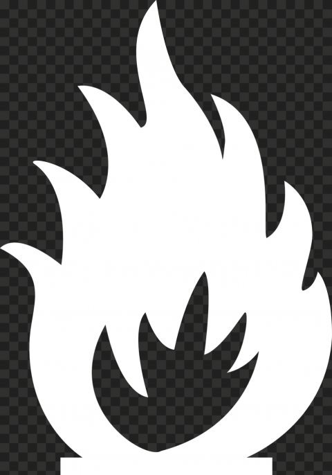 PNG White Fire Flame Silhouette Symbol Icon | Citypng