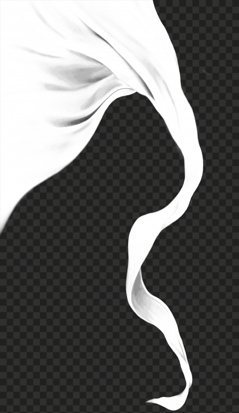 PNG White Flying Textile Ribbon Silk | Citypng