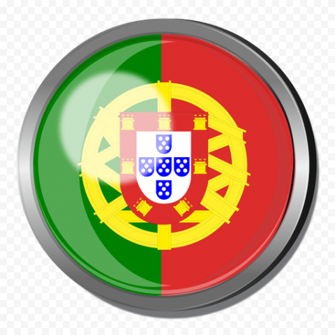 Glossy Portugal Flag Icon PNG | Citypng
