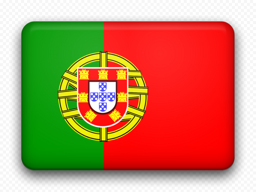 Portuguese Portugal Glossy Round Flag Icon PNG | Citypng