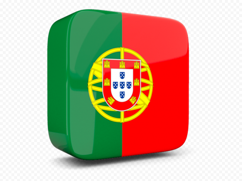 Portugal Square 3D Flag Icon PNG Image | Citypng