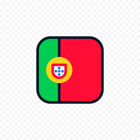 Portuguese Square Vector Flag Icon Image PNG | Citypng