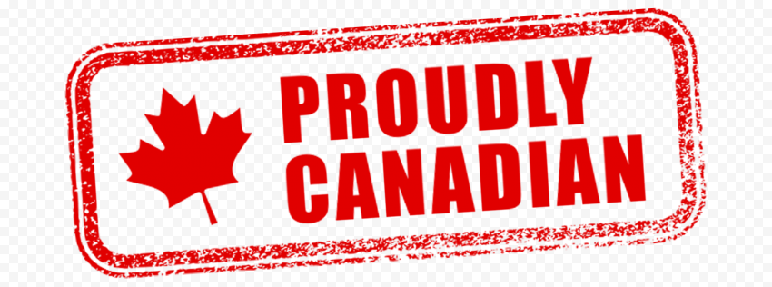 FREE Made In Canada Black Square Sign Label PNG | Citypng