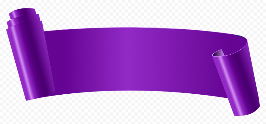 Purple Curved Banner Ribbon Image PNG | Citypng