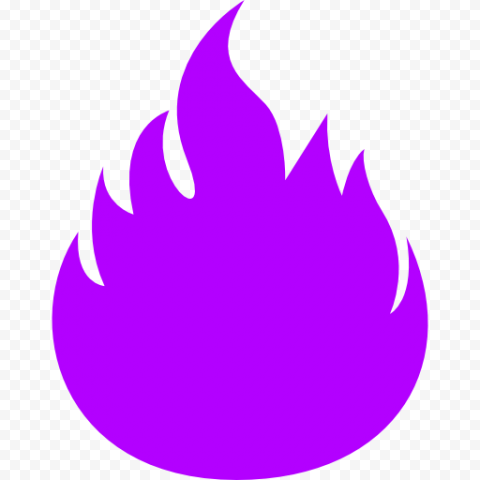 Purple Flame Silhouette Icon | Citypng